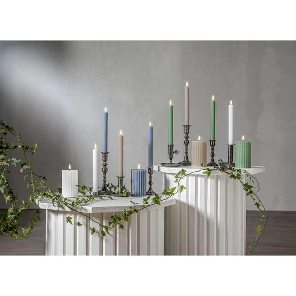 LED Dinner Candle 2 pack Flamme Stripe - Christmas & decorative ...