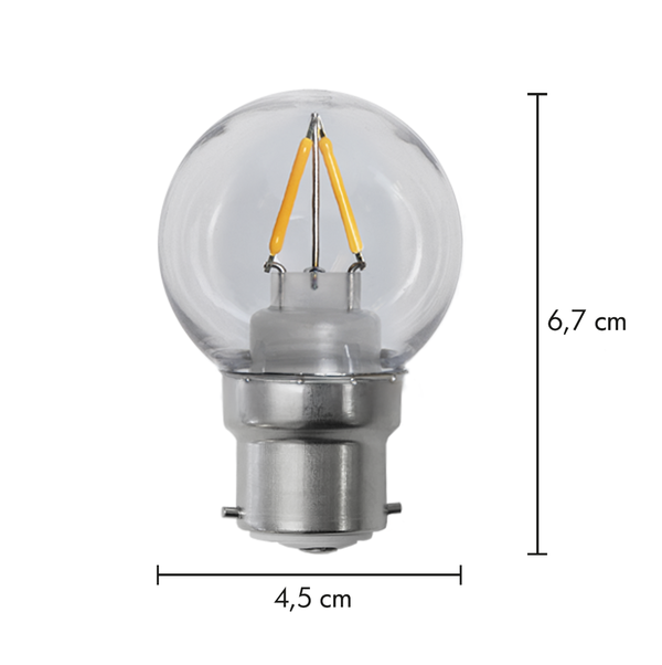 LED Lamp B22 G45 PC Cover - Christmas & decorative lighting for indoors ...