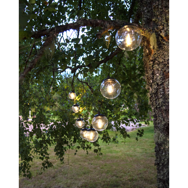 Solar Light Chain Globe - Christmas & decorative lighting for indoors & outdoors
