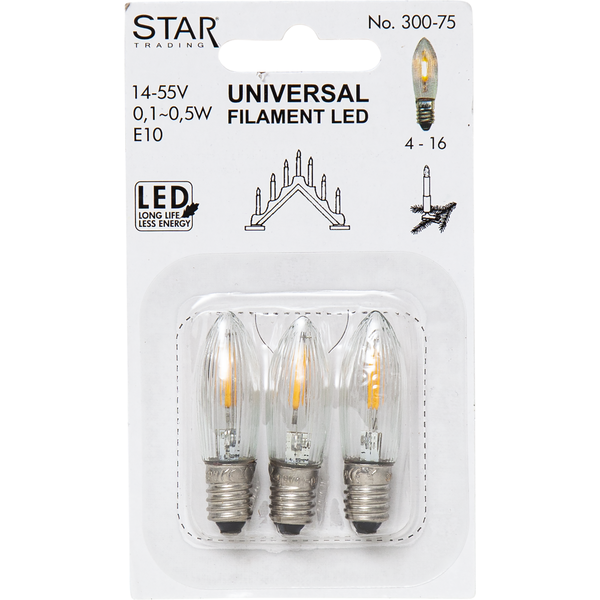 Spare Bulb 3 Pack LED - Christmas & decorative lighting for indoors ...